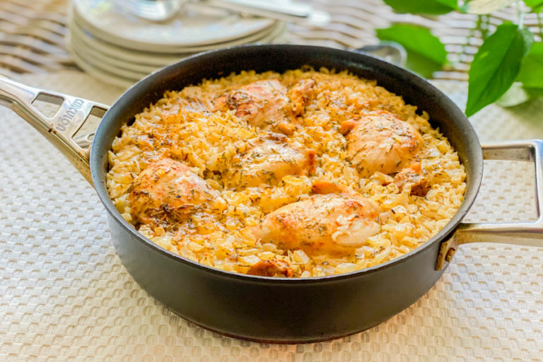 One Pot Garlic Chicken and Rice — Fresh Simple Home