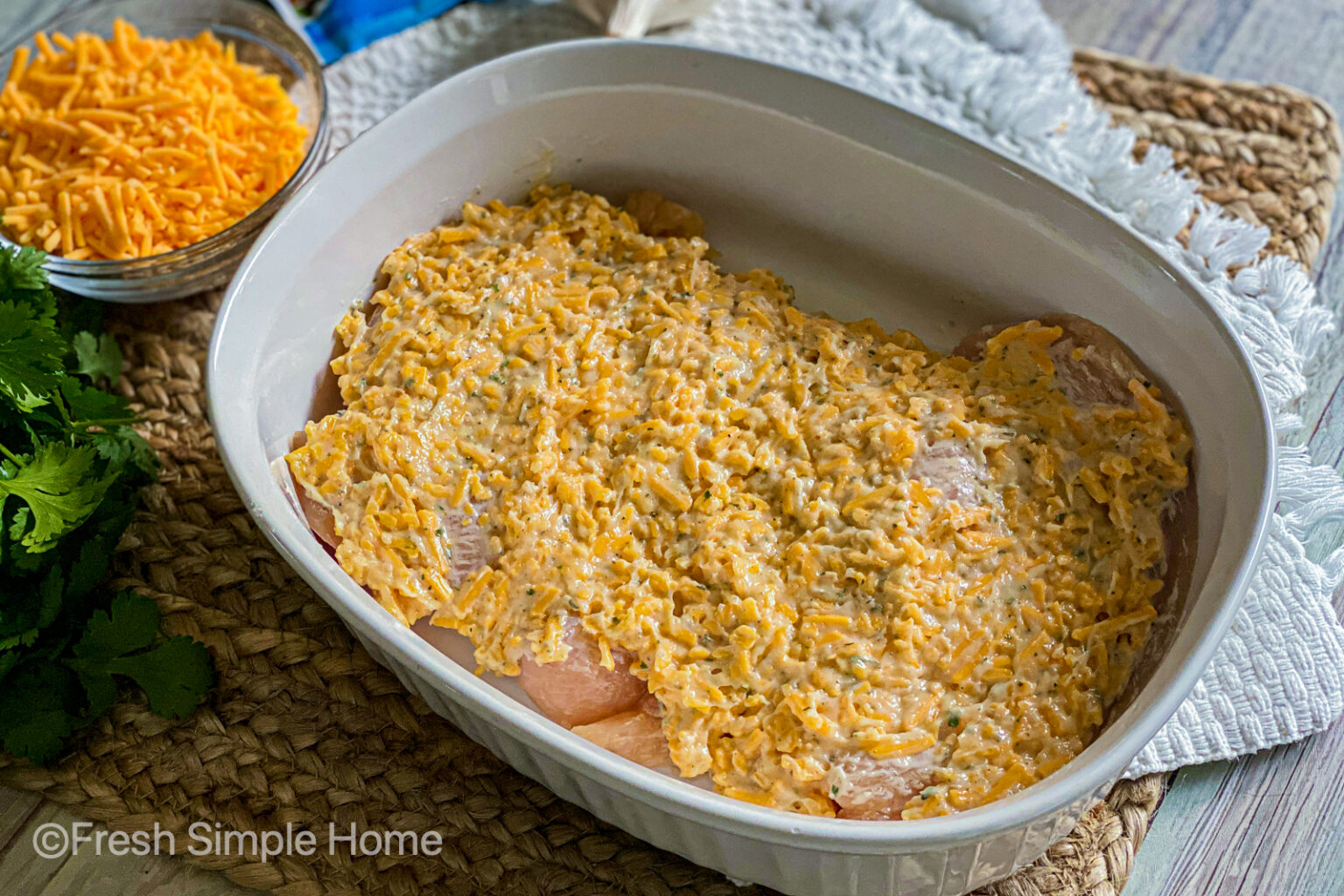 Cheddar Ranch Chicken Bake — Fresh Simple Home