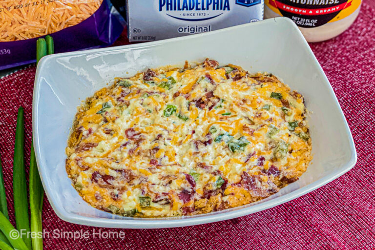 Creamy Bacon Cheddar Dip — Fresh Simple Home