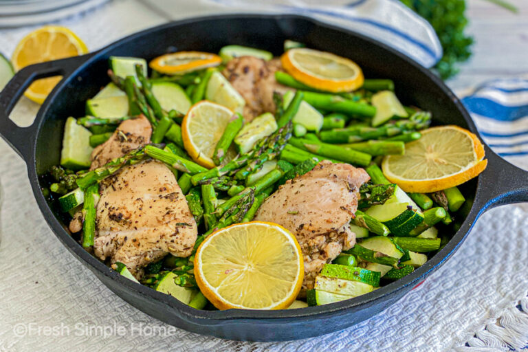 One Pan Greek Chicken Thighs — Fresh Simple Home